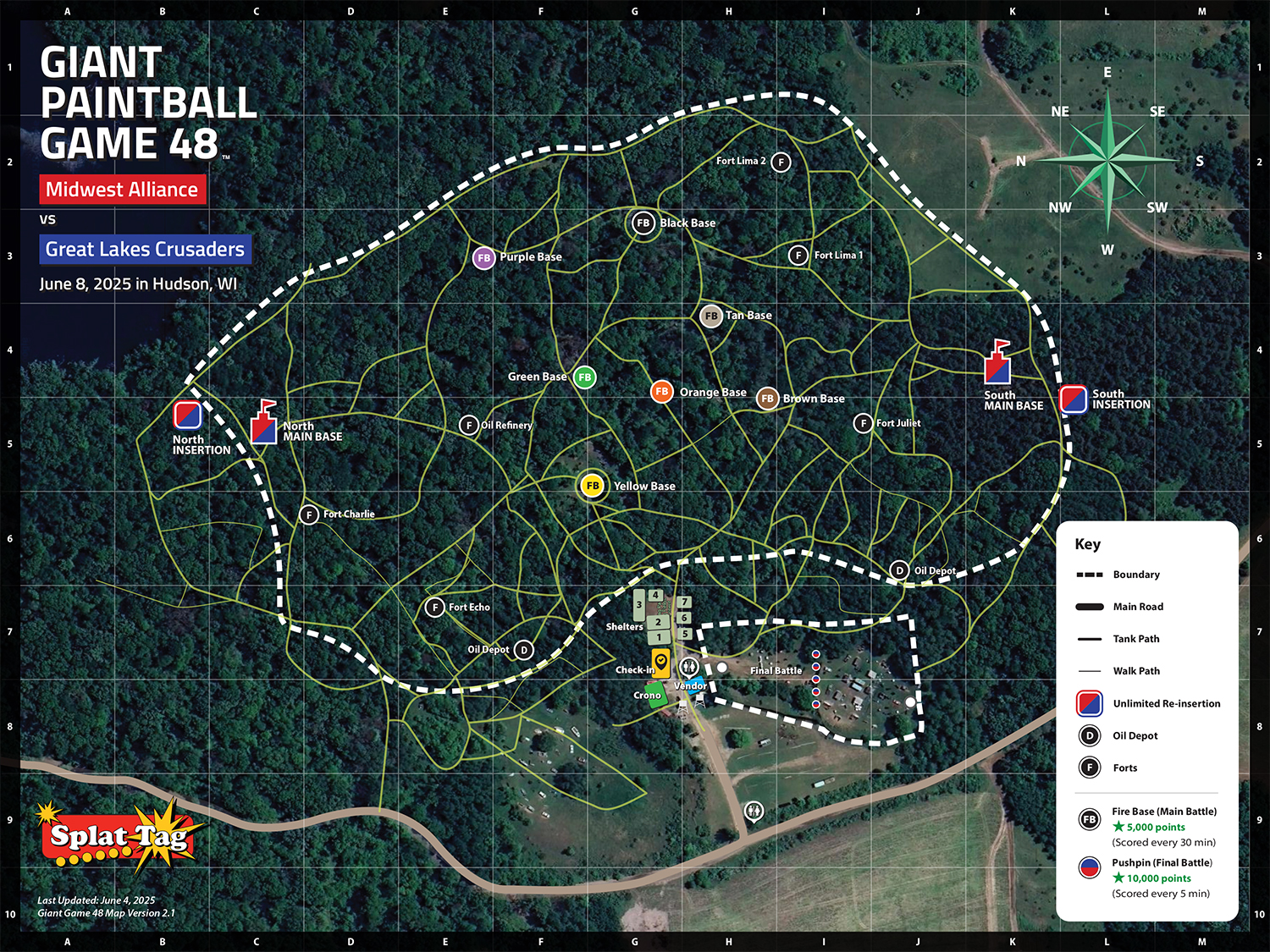 Maps - Giant Paintball Game™ - MN, SD, ND, IA vs WI, IL, MI, IN